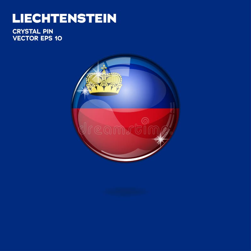 Liechtenstein Country Flag 3D Button Stock Illustration - Illustration ...