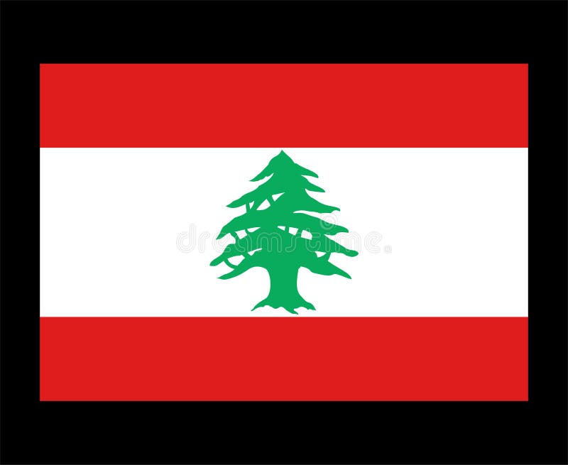 Lebanon flag symbol stock vector. Illustration of green - 230534239