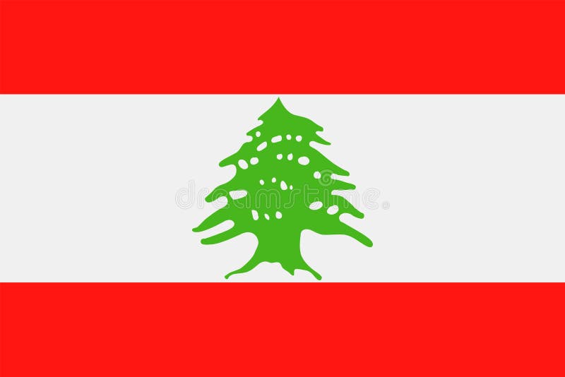 Lebanon Flag Round Pin Vector Icon Stock Illustration - Illustration of ...