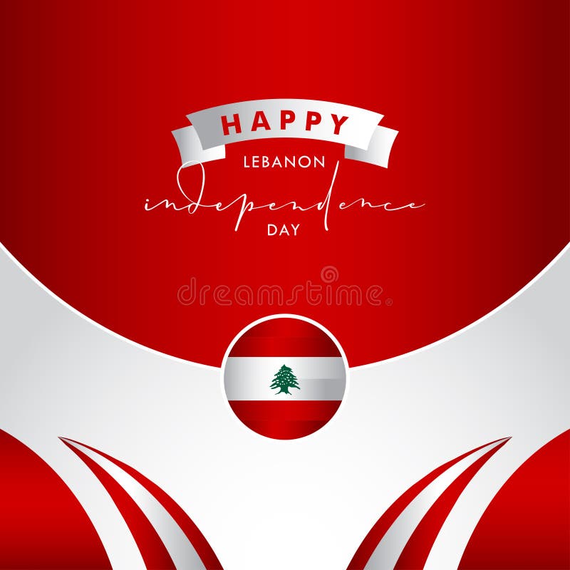 Lebanon Independence Day Vector Design Illustration for Banner and ...