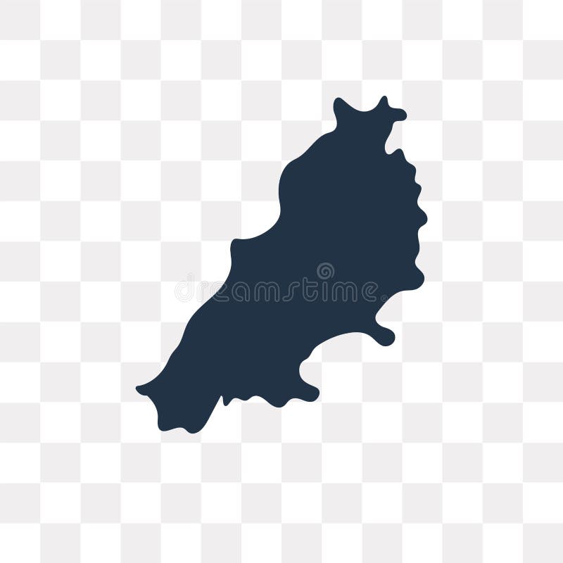 Lebanon Map Vector Icon Isolated on Transparent Background, Lebanon Map ...
