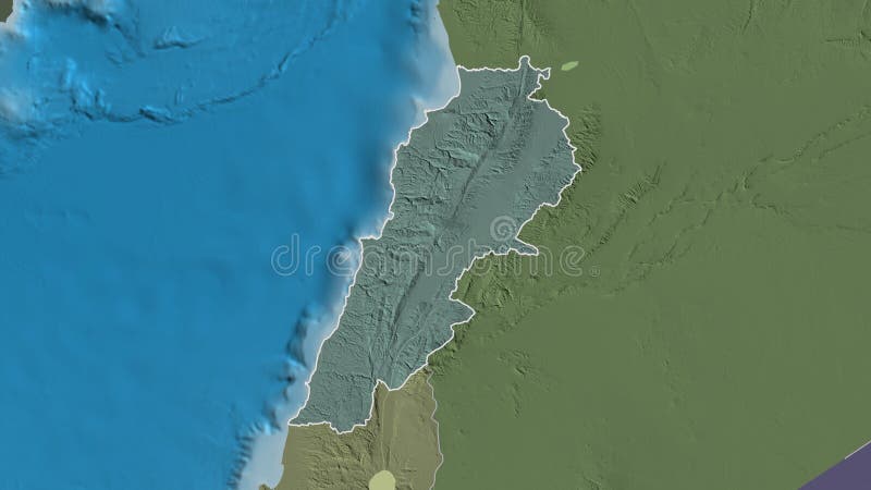 Lebanon - Overview. Administrative Stock Illustration - Illustration of ...