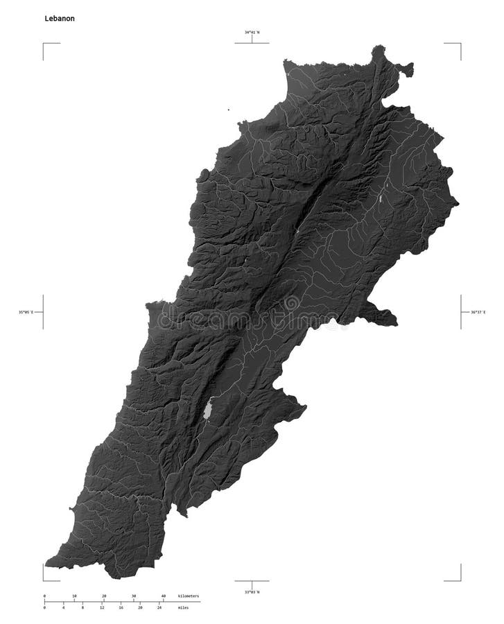 Lebanon Shape on White. Physical Stock Illustration - Illustration of ...