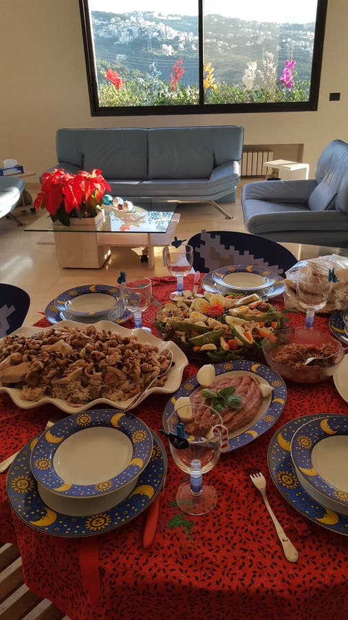 Traditional Lebanon food stock image. Image of traditional - 123988415