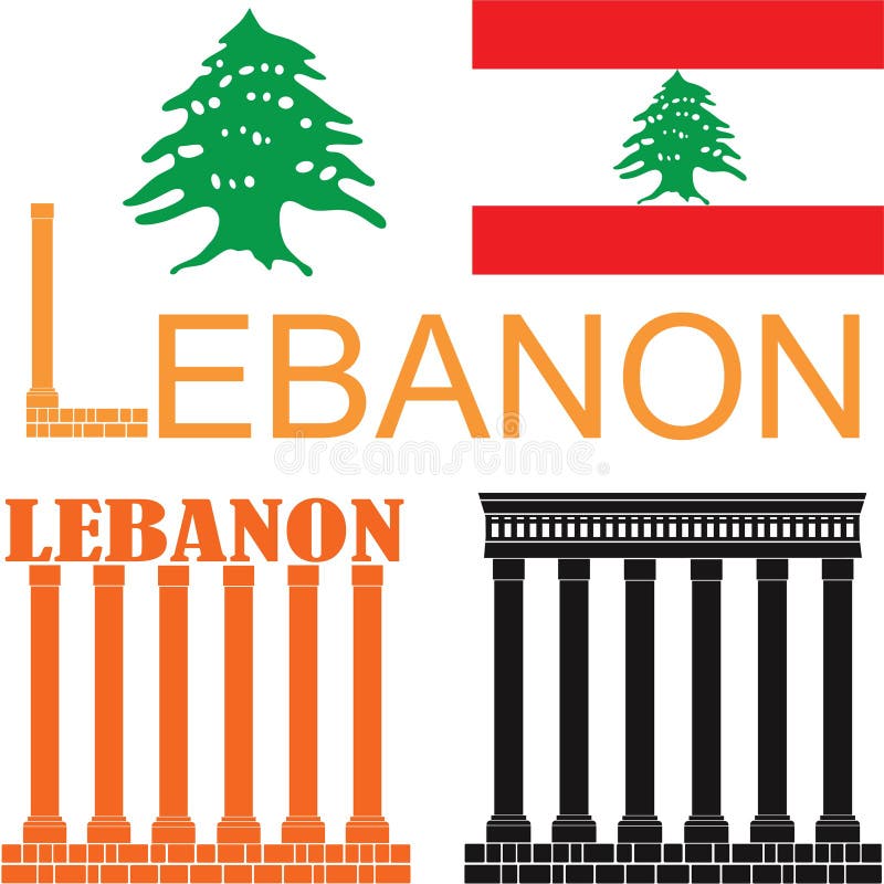 Lebanon stock vector. Illustration of temple, traditional - 49251336