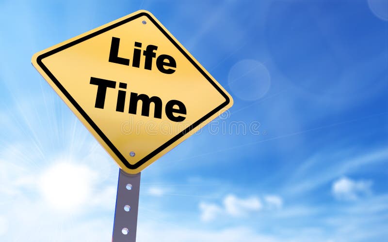Lebenszeit-Uhr-Erfahrungs-lebendes Spannen-Wort Stock Abbildung ...