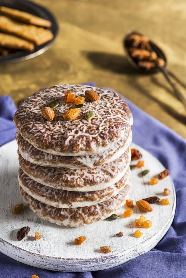 Lebkuchen are Spicy Christmas Cookies of Nuremberg - Germany Stock ...