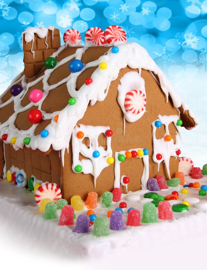 Lebkuchen-Haus-Schablone stockbild. Bild von bilden, gebäude - 24521951