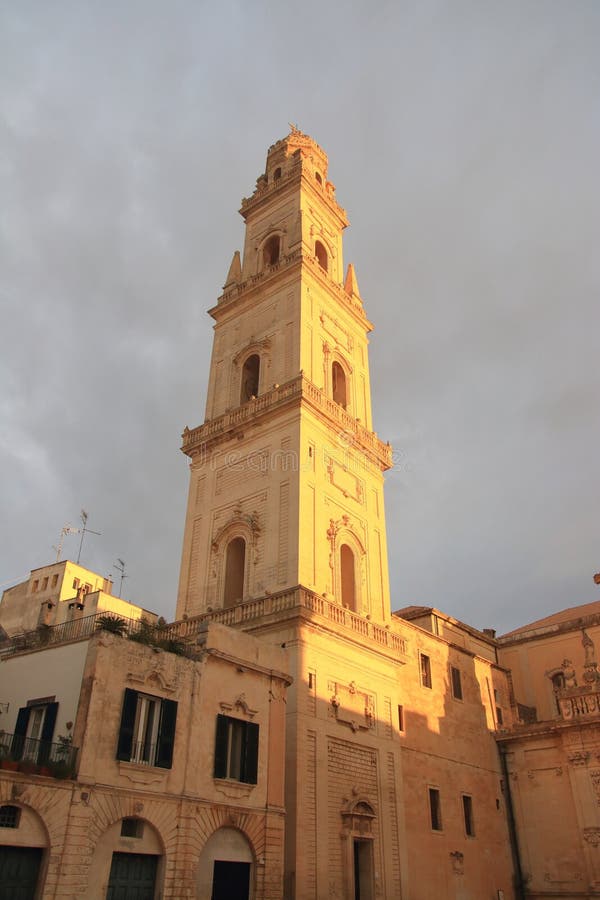 Lecce in Apulien, Italien stockbild. Bild von quadrat - 107286277