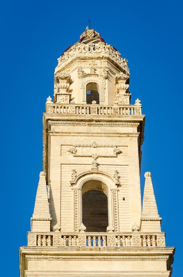 Lecce, Cathedral Bell Tower Stock Image - Image of duomo, dome: 49675393