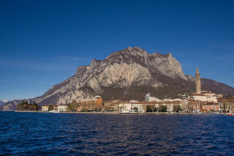 Lecco, Italy stock photo. Image of caps, front, embankment - 87271782