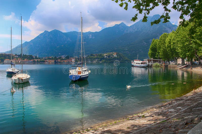 Lecco, lake Como, Italy stock image. Image of landscape - 97093395