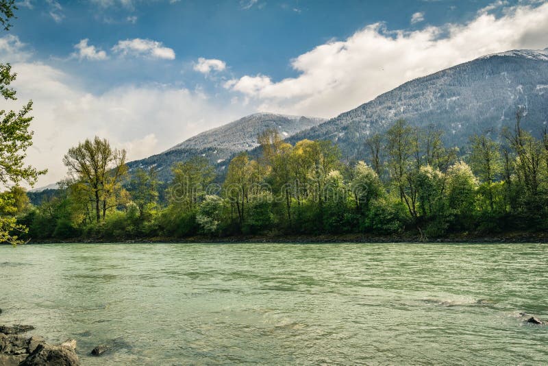 Lech river stock image. Image of green, travel, summer - 93797347
