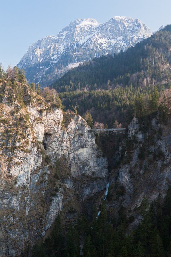 Lech River in Fussen Germany Stock Image - Image of peak, forest: 24358991