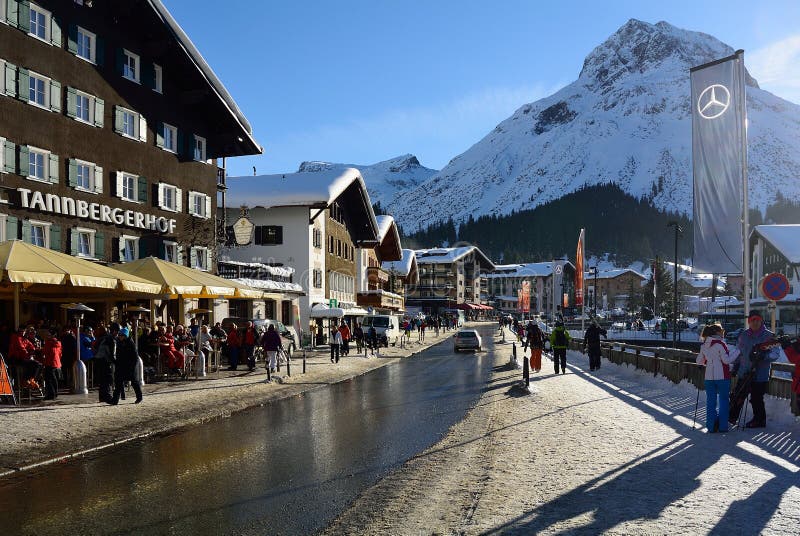Lech, Voralberg, Austria editorial image. Image of roofs - 81261480