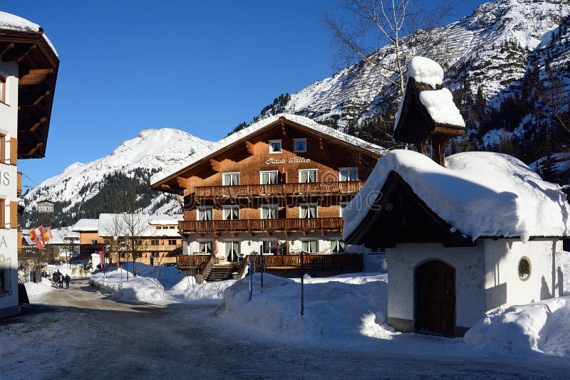 Lech, Voralberg, Austria editorial stock photo. Image of centre - 81266008