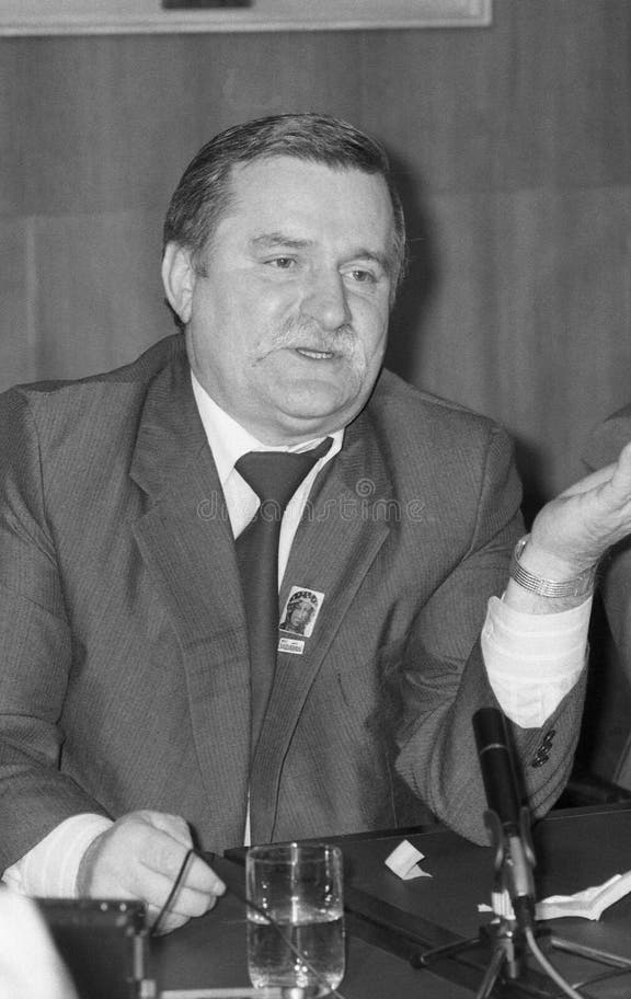 Lech Walesa editorial stock image. Image of electrician - 11204694