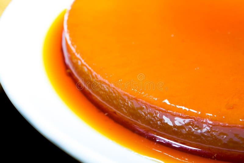 Leche Flan Filipino Delicacy Placed in Flat Tub Stock Image - Image of ...