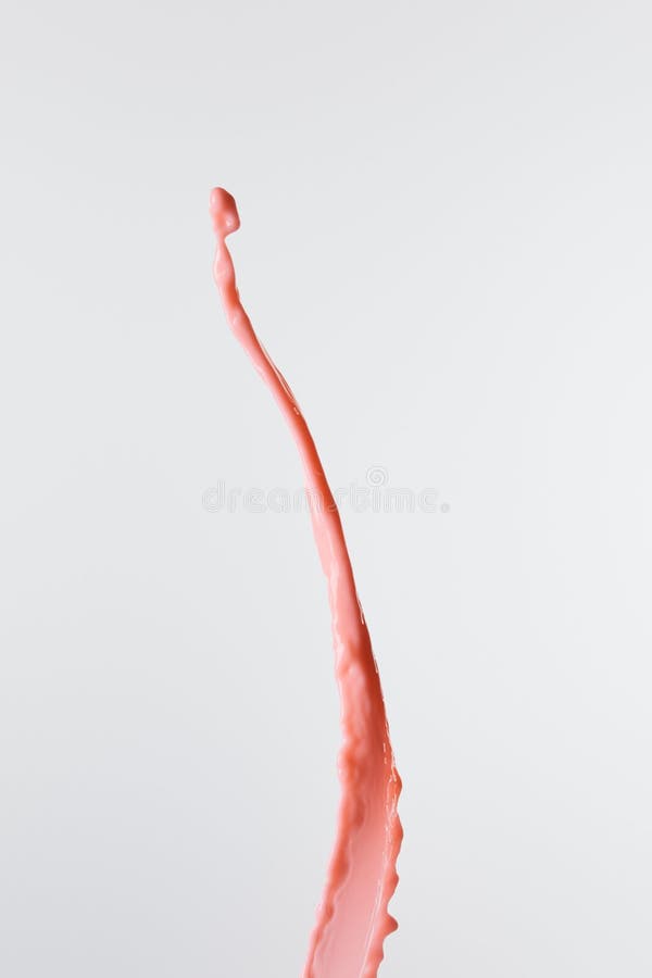 Leche Rosa Fresca Salpicada Aislada En Foto de archivo - Imagen de sano ...