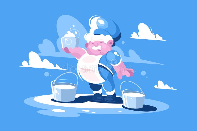 Lechero Ilustraciones Stock, Vectores, Y Clipart – (678 Ilustraciones ...