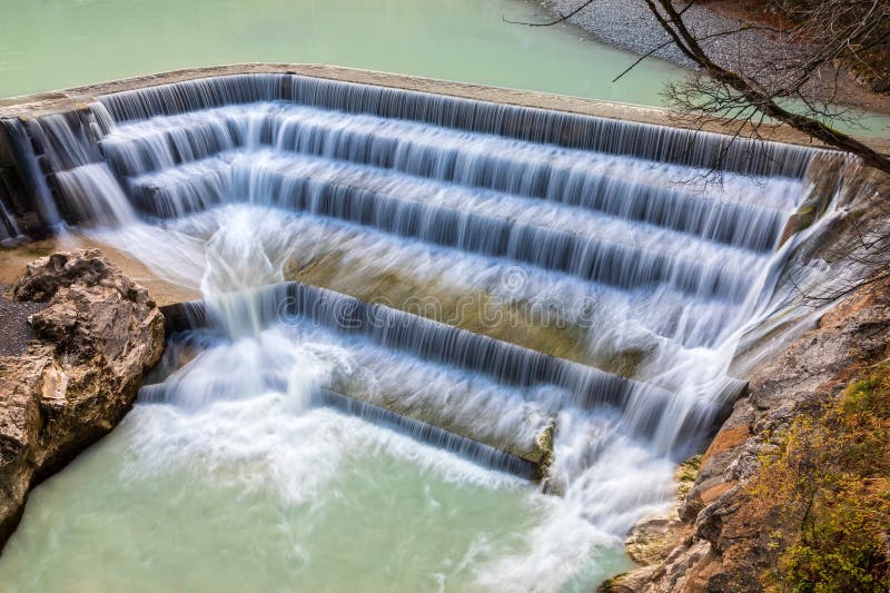 Lechfall in Fuessen, Bavaria, Germany Stock Image - Image of lech ...