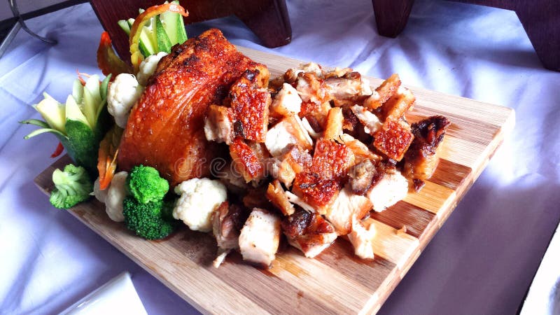 Lechon Roll stock photo. Image of lechon, roasted, roll - 53894376