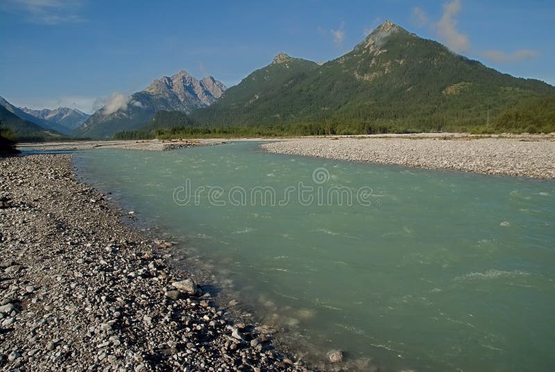 Lechtal , Austria stock photo. Image of lech, clouds - 28833256