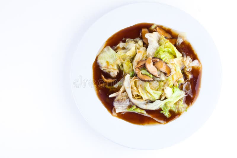 Lechuga China Con La Ostra Sauce10 Imagen de archivo - Imagen de ...