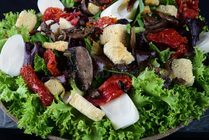 Lechuga De Palmito Hierbas De Ensalada Verduras Y Salsa Comida ...