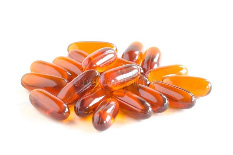 Lecithin Gel Vitamin Supplement Capsules. Stock Image - Image of good ...