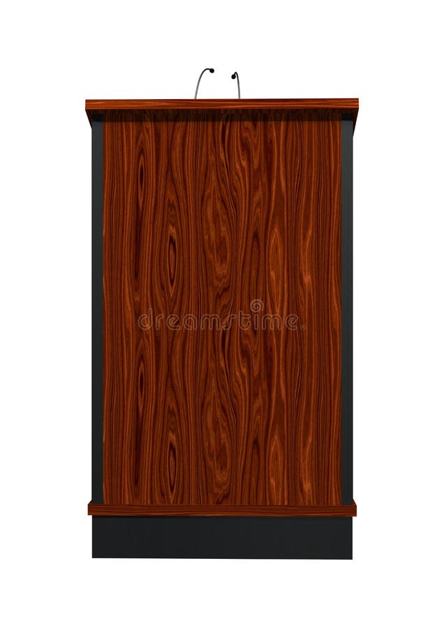 Lectern stock illustration. Illustration of microphone - 52329136