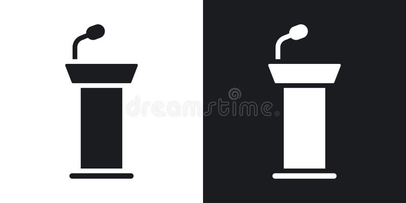 Lectern icon vector stock vector. Illustration of podium - 348263519