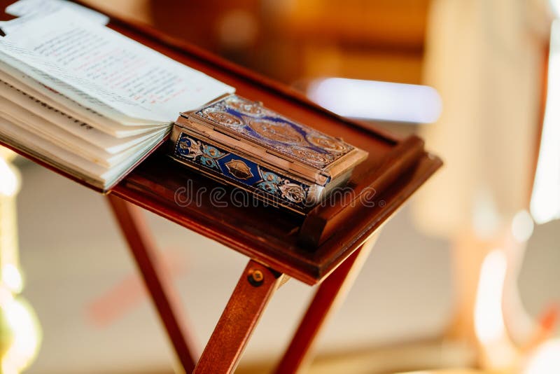 Lectern. Table on Which Liturgical Books are Placed during Service ...
