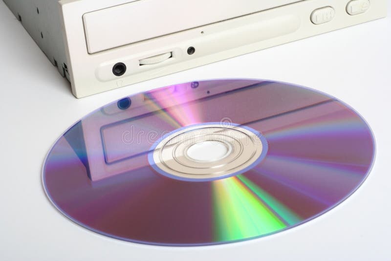 Lecteur CD et disque photo stock. Image du contrat, enregistrement - 578018