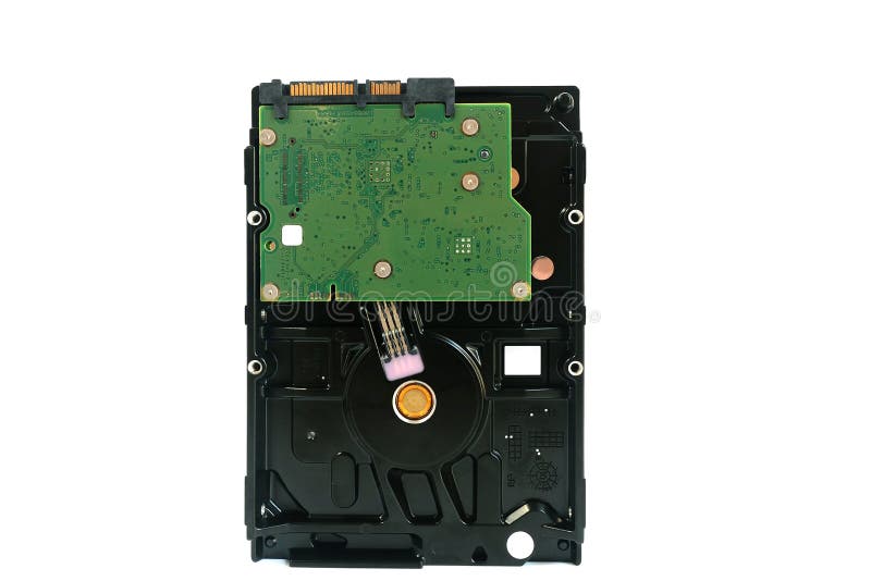 Lecteur De Disque Dur Interne Pour Le Bureau D'isolement Sur Le Blanc ...