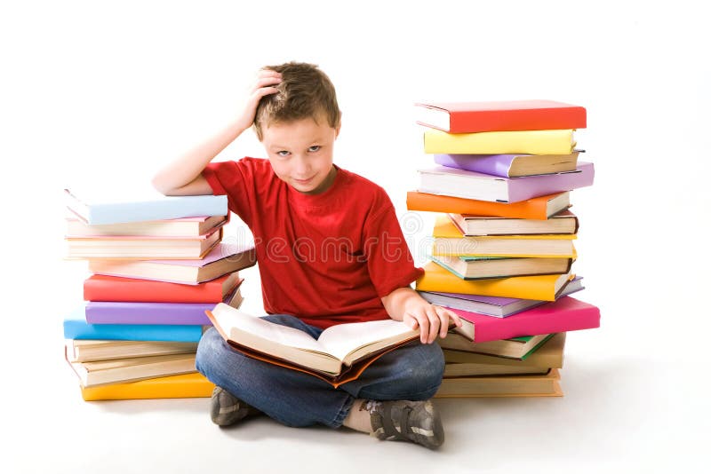 Lecteur jeune image stock. Image du intellectuel, heureux - 10726889