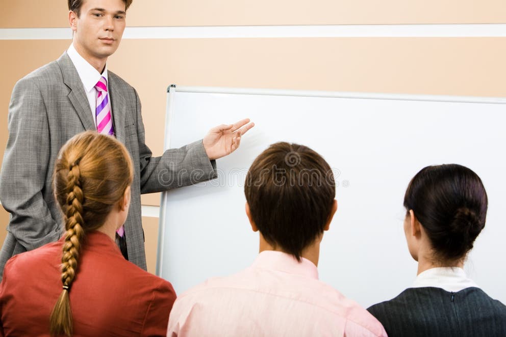 Lecture stock photo. Image of meeting, male, cooperation - 6630494