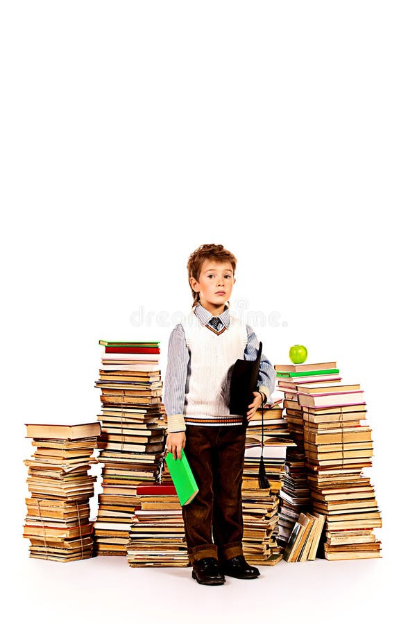 Lecture boy stock photo. Image of intelligent, primary - 32332202