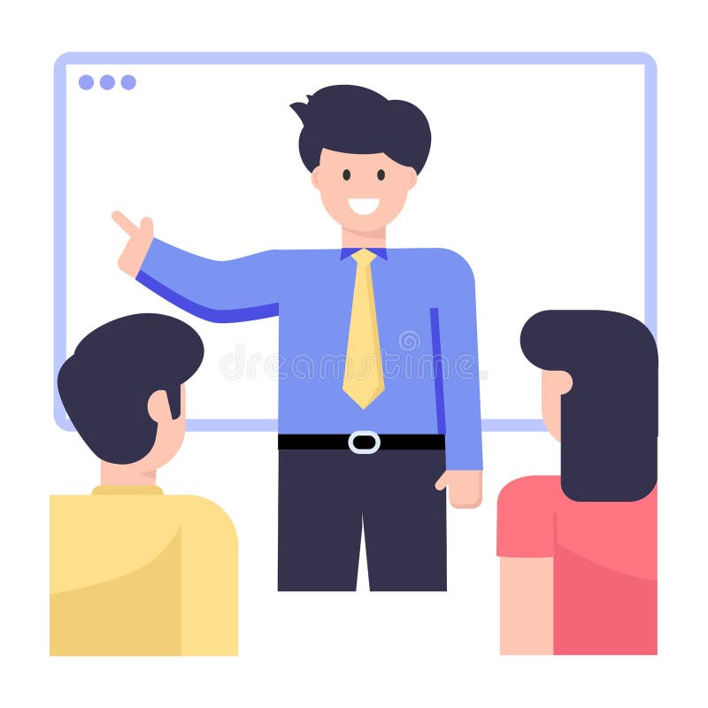 Lecture stock vector. Illustration of characters, education - 229308718