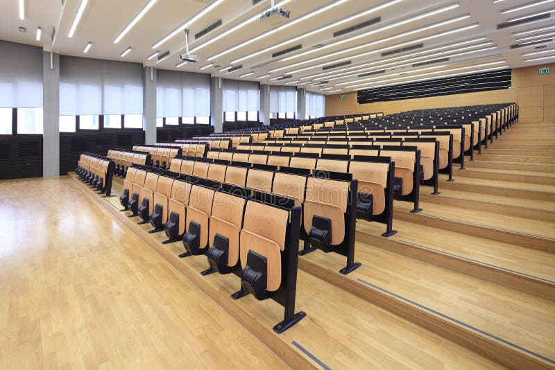 Lecture hall stock photo. Image of lecturer, empty, roomy - 18556780