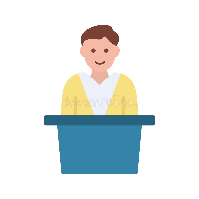 Lecture icon vector image. stock vector. Illustration of knowledge ...