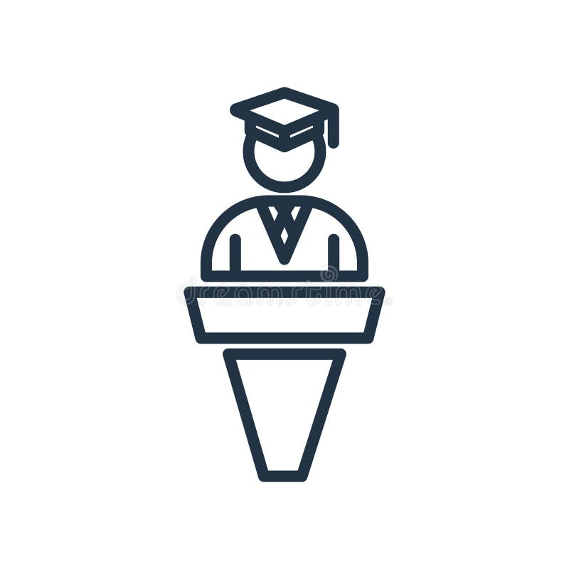 Lecture Icon. Trendy Flat Vector Lecture Icon on White Background from ...