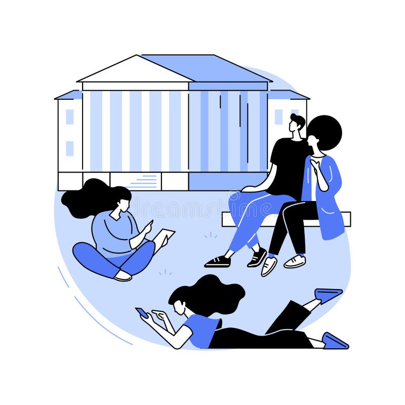 Before Lecture Isolated Cartoon Vector Illustrations. Stock Vector ...