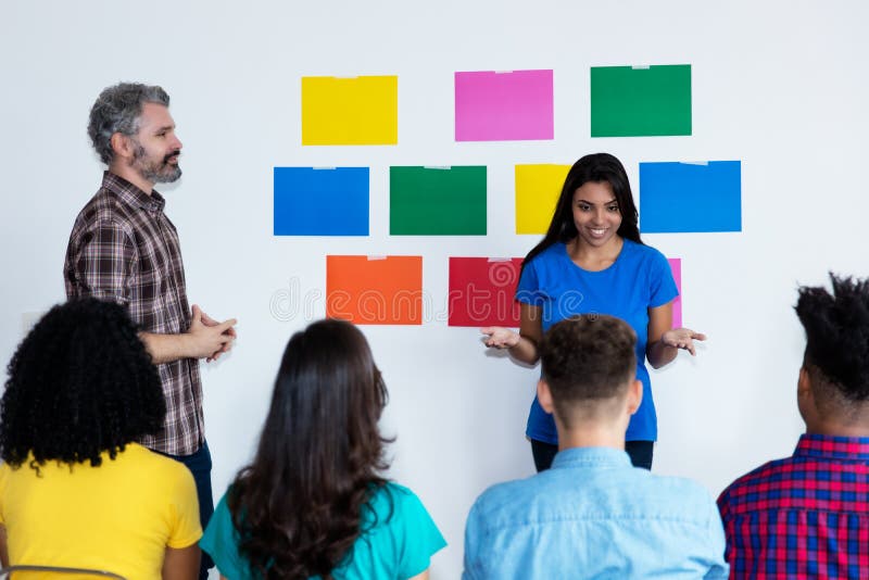 It Workshop at University. Group of Students on Class with Computer ...