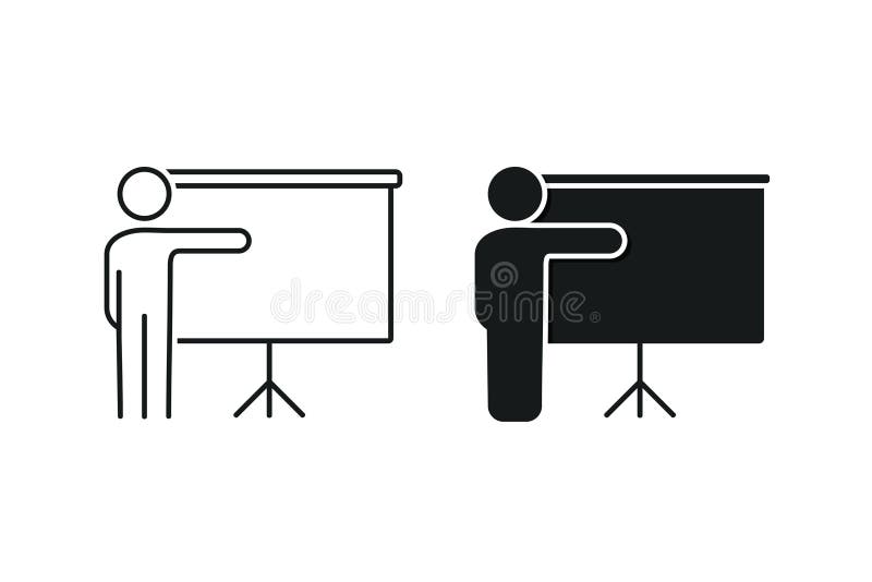 Lecture Presentation Icon. Illustration Vector Stock Vector ...