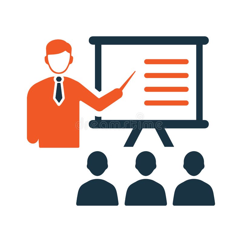 Lecture, Presentation, Teaching Icon. Editable Vector Graphics Stock ...
