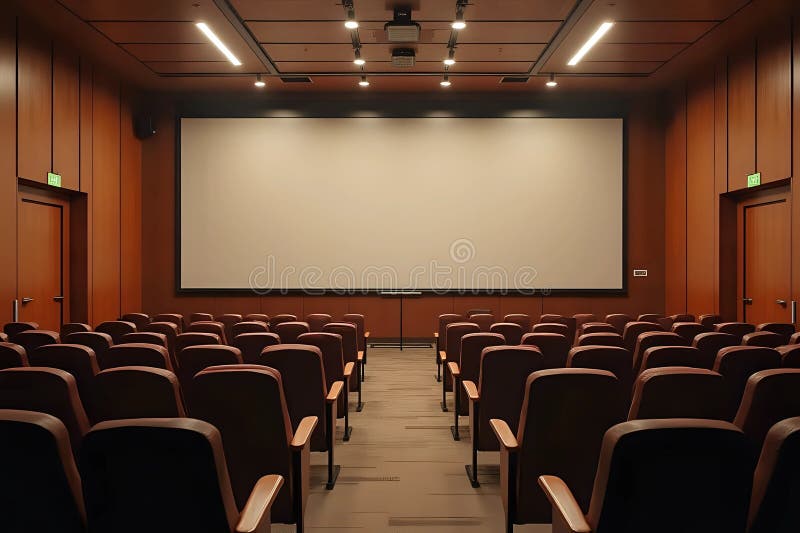 Lecture Room with Empty Seats Business Seminar Education with Copy ...