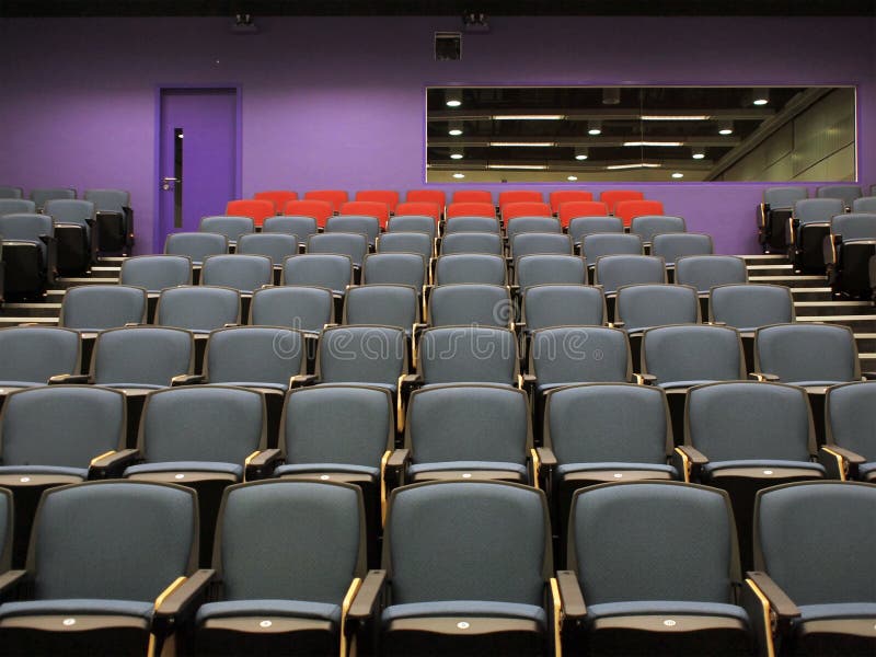 Lecture Theater in University Stock Image - Image of interior, movie ...