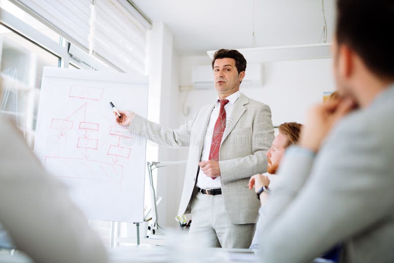 Presentation and Training in Business Office Stock Photo - Image of ...