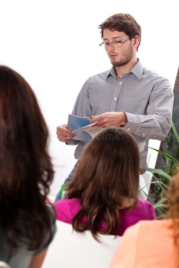 Students Talking before Exam Stock Image - Image of focus, knowledge ...